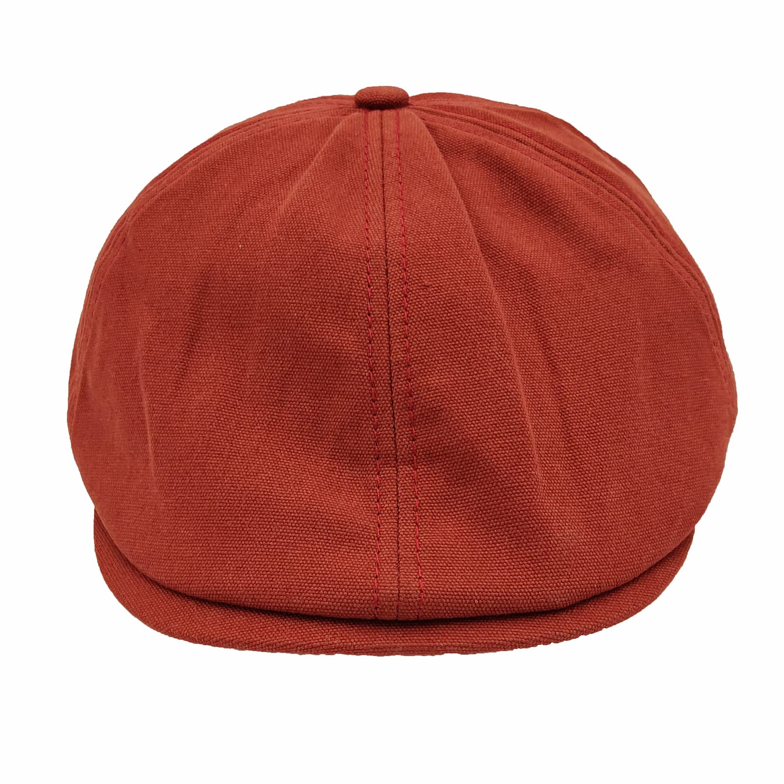 Men's Beret Hat Cotton Newsboy Berets Flat Caps Adjustable Classic Vintage Duckbill Buckle Cabbie Cap Red