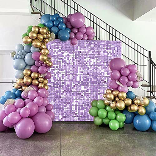 Light Purple Sequin Backdrop Shimmer Wall Backdrop 6ftx4ft Photo Backdrops for Birthday Anniversary Wedding Engagement Decorations