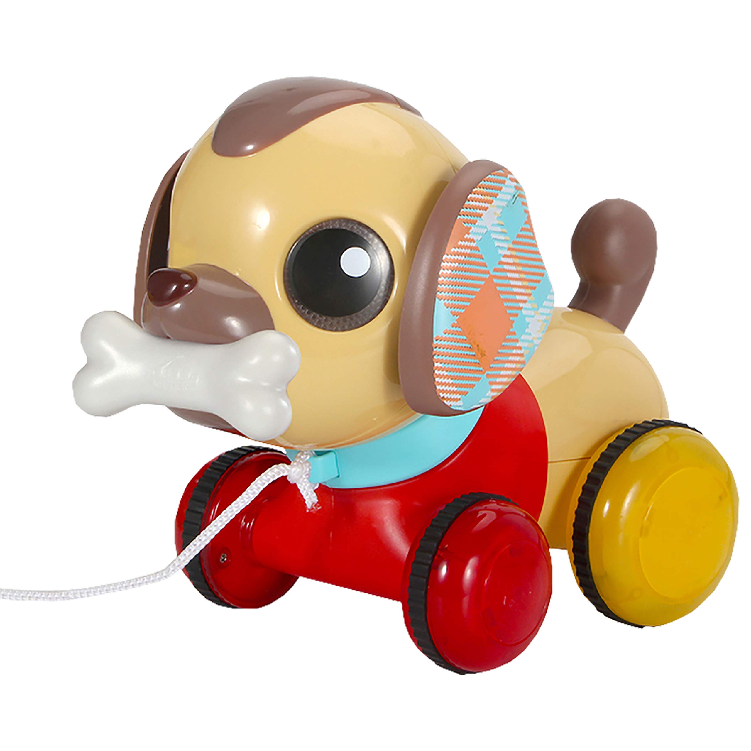 Kidian Toy Dog - Pull Along Dog Toy for Babies and Toddlers, Interactive Pull Along Puppy, Toy Dog for Kids by Flybar (Brown Puppy)