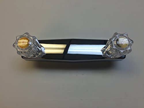 StoneCrest Dual Control 8" Non-Metallic Exposed Shower Faucet, Chrome Finish