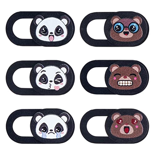 SOLUSTRE 6pcs Camera Cover Privacy Webcam Cute Webcam Cover Smartphon Phone Web Cover Slide Blocker Cortinas Inteligentes Computer Privacy Covers Ultra Thin Slider Protective Cover Abs
