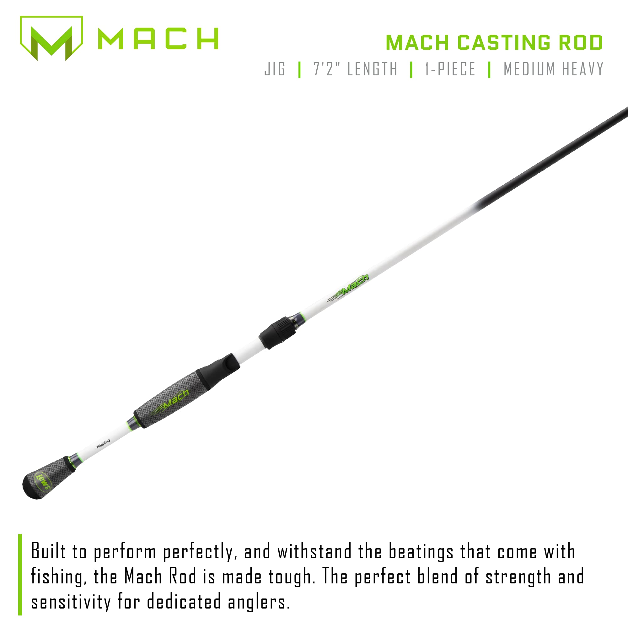 Lew's Mach 7'2"-1 Medium Heavy IM7 Jigging Casting Rod