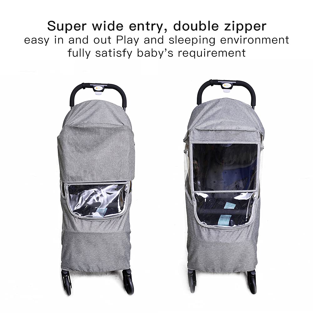 Lion Paw Stroller Rain Cover Travel Weather Shield Universal with Air Holes EVA Window, for Pushchairs Accessories Strollers Raincoat