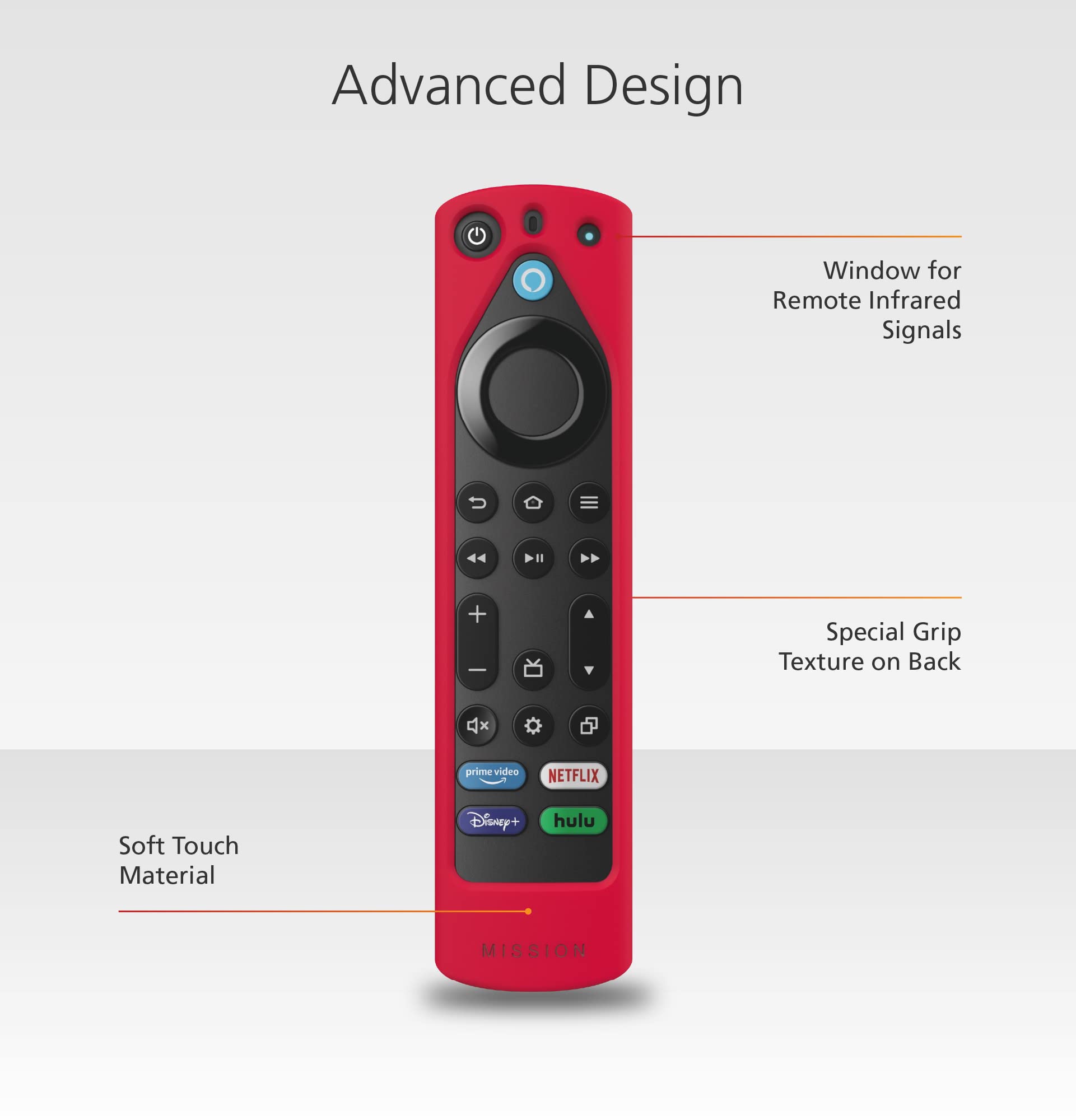 Made for Amazon Remote Cover Case for Fire TV Edition, Fire TV Omni Series, and Fire TV 4-series