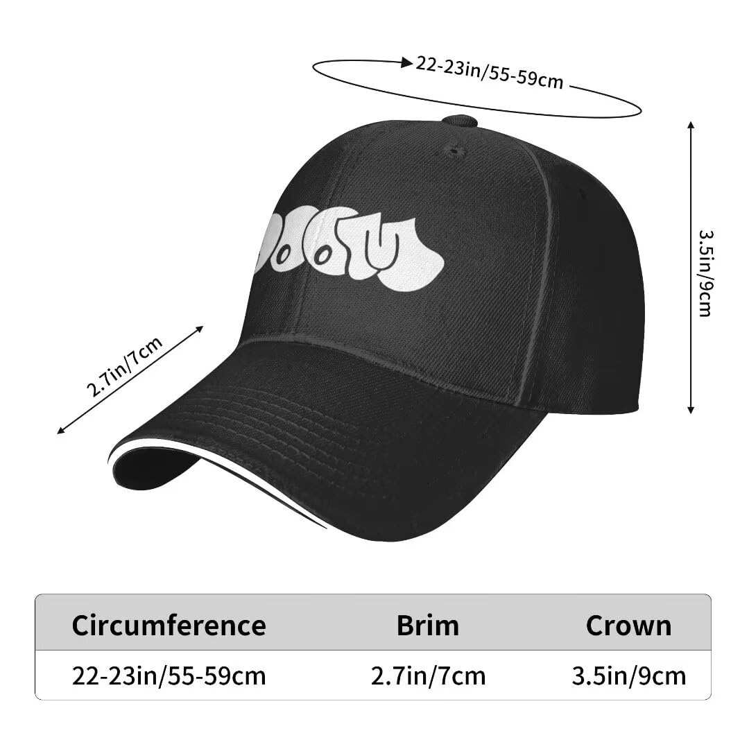MF Doom Hat Hip-Hop Rap Dad Hat Men Women Unisex Baseball Cap Adjustable Caps Black