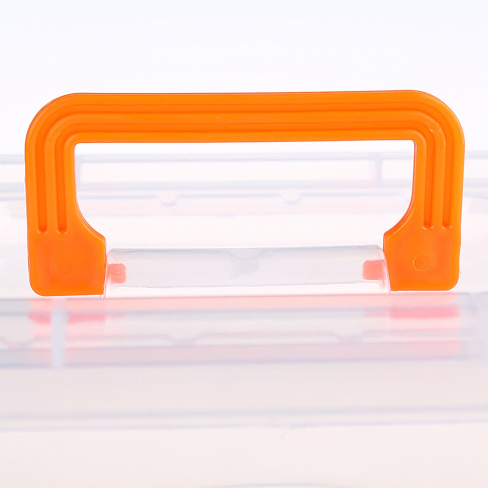 WOHPNLE Plastic Storage Bin, Storage Latch Bin Box Portable Handle Storage Bin Container Heavy Duty Clear Storage Latch Container Box for Organizing (L)