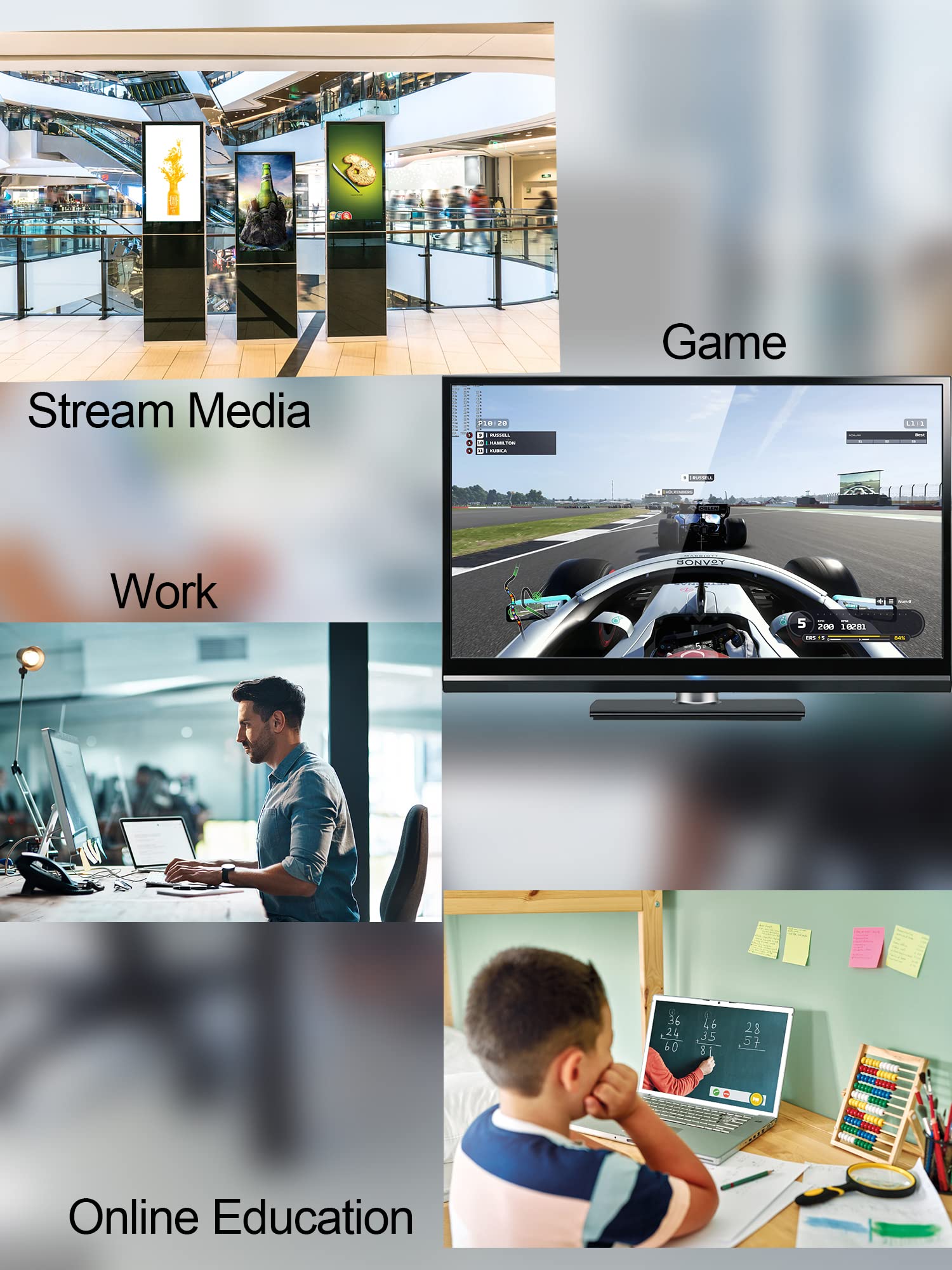 Mini Computer 8GB RAM 64GB ROM 8K Android TV Box RK3588 Chipset Support WiFi6 1000M Ethernet 6Tops NPU VESA for Office/Study/Home/Business Mini Desktop Computer Black