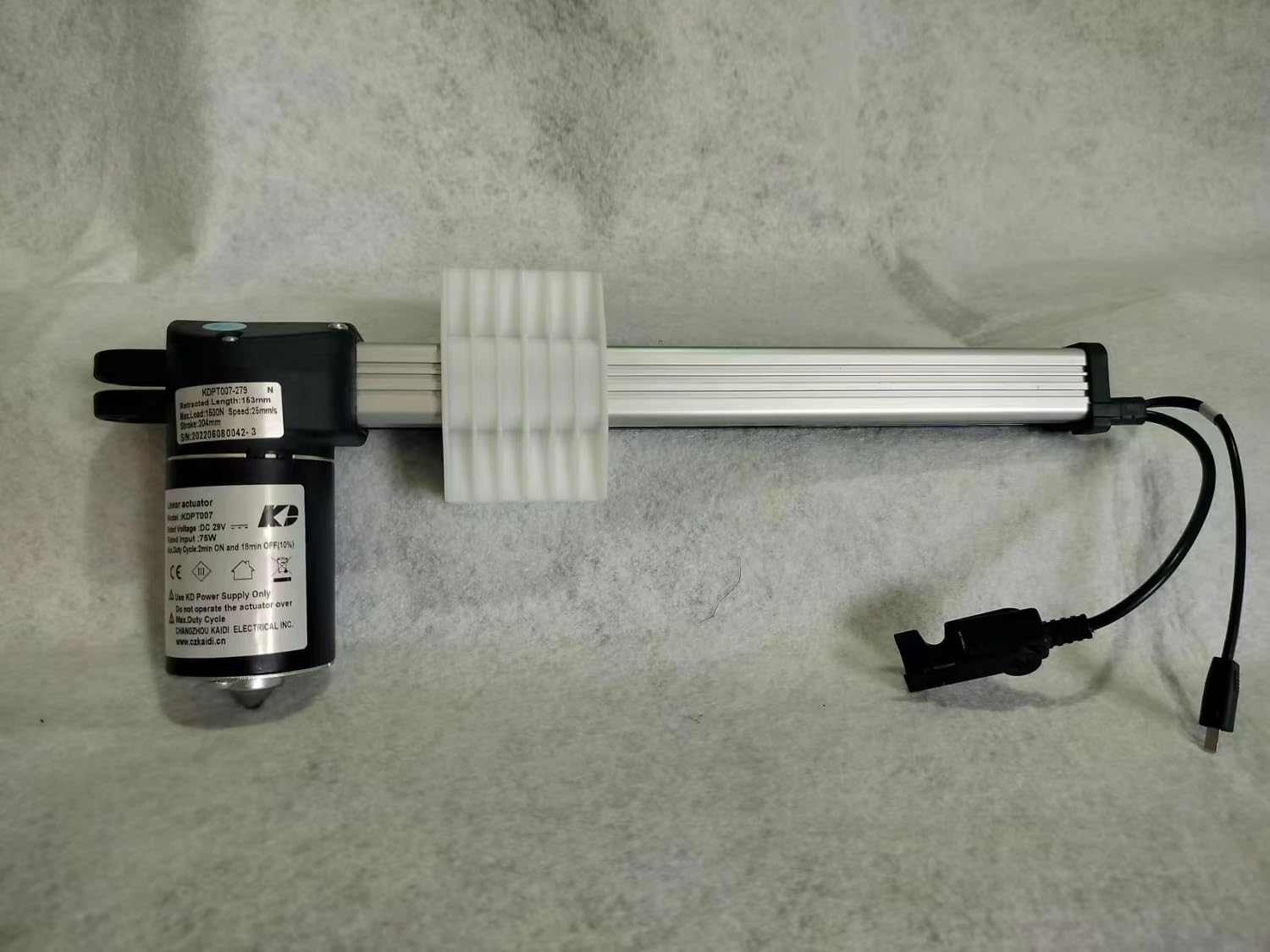 Kroshine Power Recliner Motor Replacement with Cord Model KDPT007-279 Linear Actuator for Sofa Lift Chair Couch Massage Seat Bed, Aluminum
