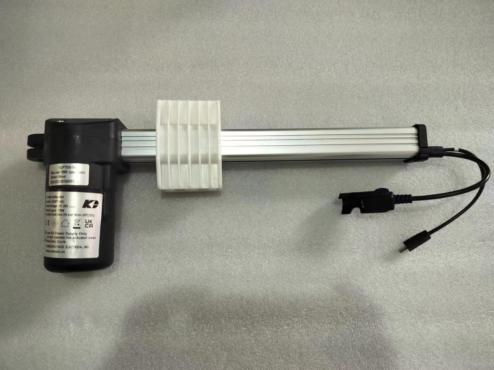 Kroshine Power Recliner Motor Replacement with Cord Model KDPT005-144 Linear Actuator for Sofa Lift Chair Couch Massage Seat Bed, Aluminum
