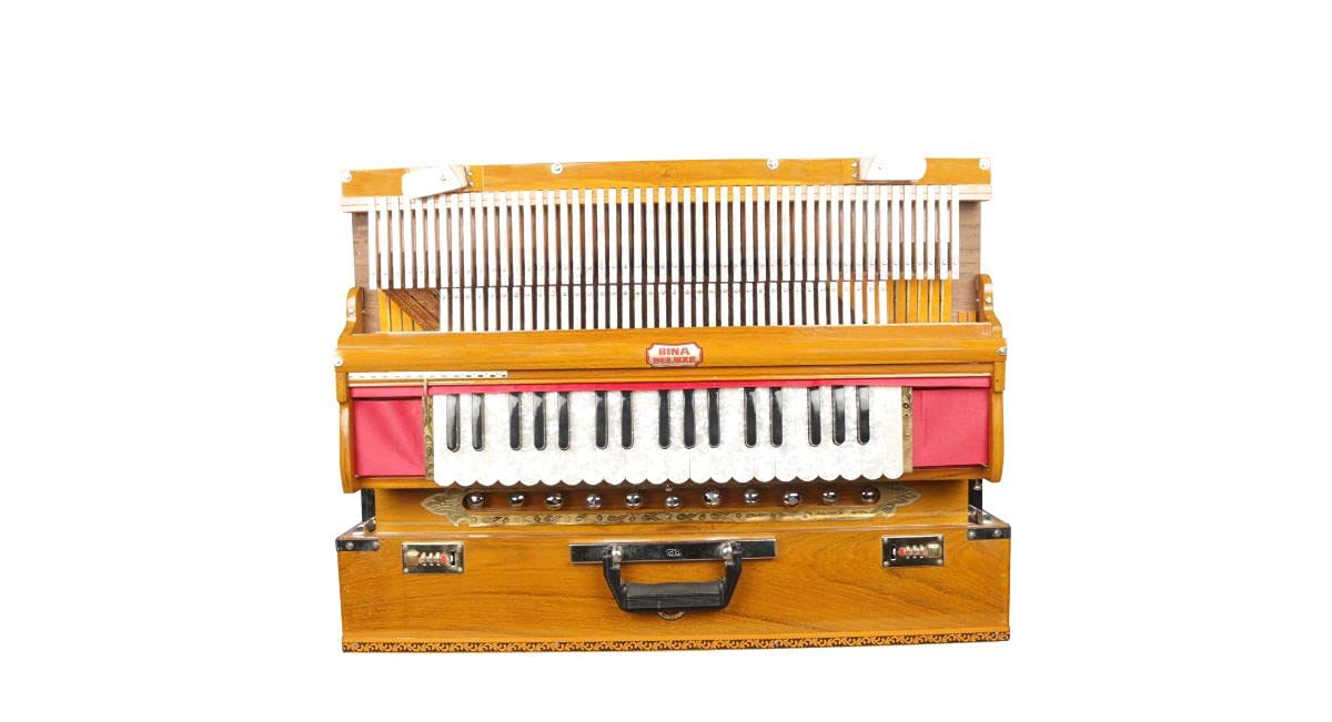Novelika Professional Scale Changer Harmonium 32 Scale changer Professional Portable Harmonium with 4 sets ENGLISH reeds (NOV2015)