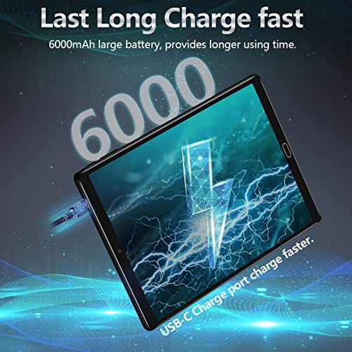 Tablet 10 Inch Android 11.0 Tablet with Keyboard, Dual 2.4+5G WiFi Tablets 64GB Storage 128GB Expandable, 4G RAM 6000mAh Battery Google Certified Tablet Include Keyboard Mouse Case Stylus