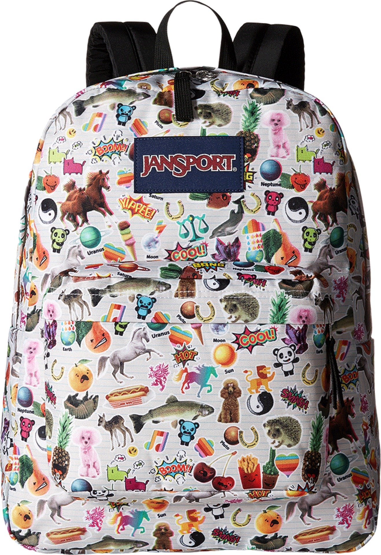 JanSport Superbreak Backpack- Sale Colors (Multi Stickers)