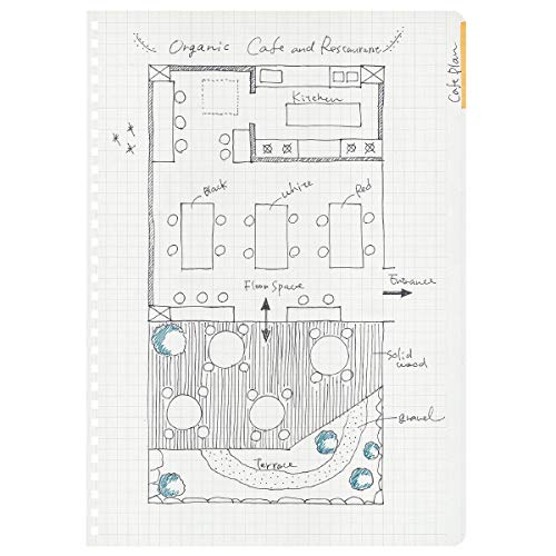 KOKUYO Soft Ring Notebook Biz - B5-40 sheets - 5 mm Grid - Black (Pack of 2)