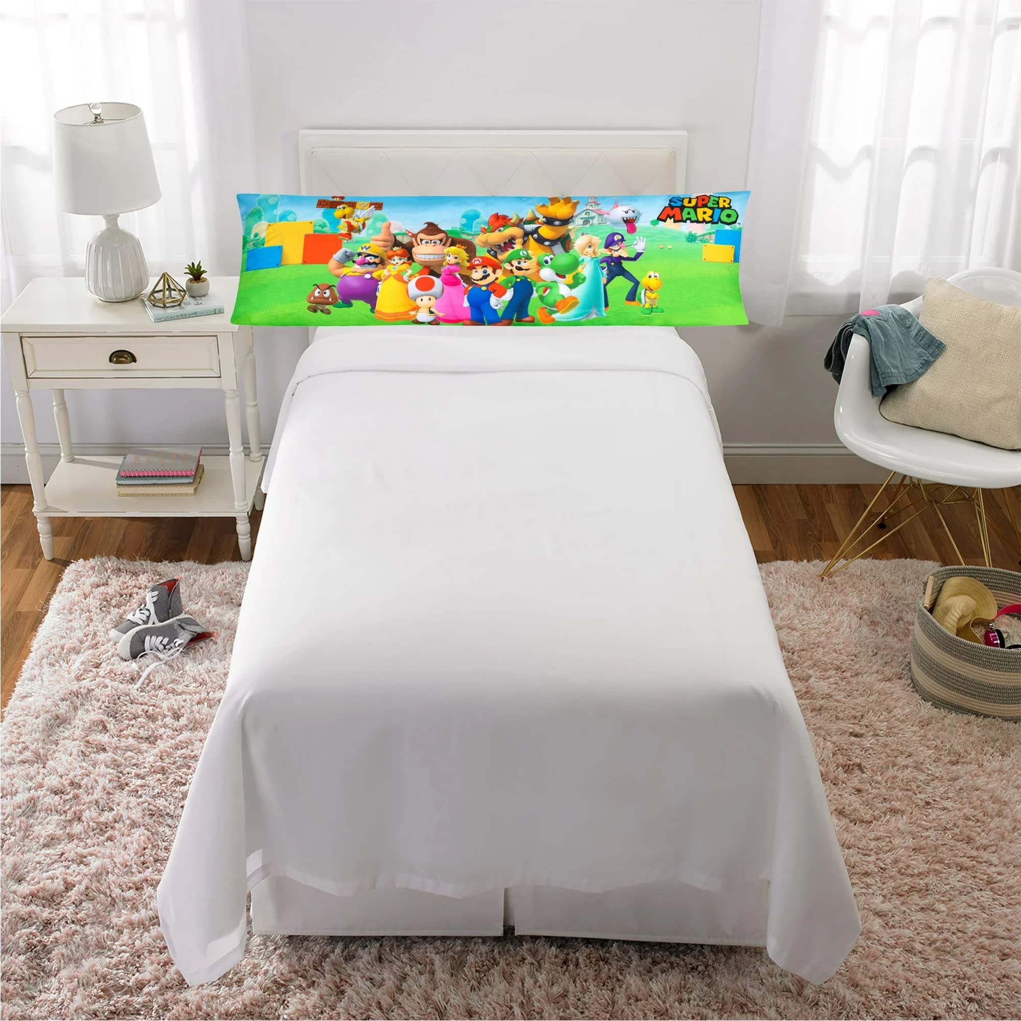 Licensed Super Mario Body Pillow Cover