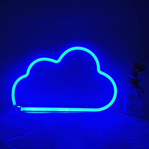 Lightning Neon Sign, Battery or USB Powered LED Night Light for Kids Room, Pink Bedroom Wall Decor for Festival, Party Decorations