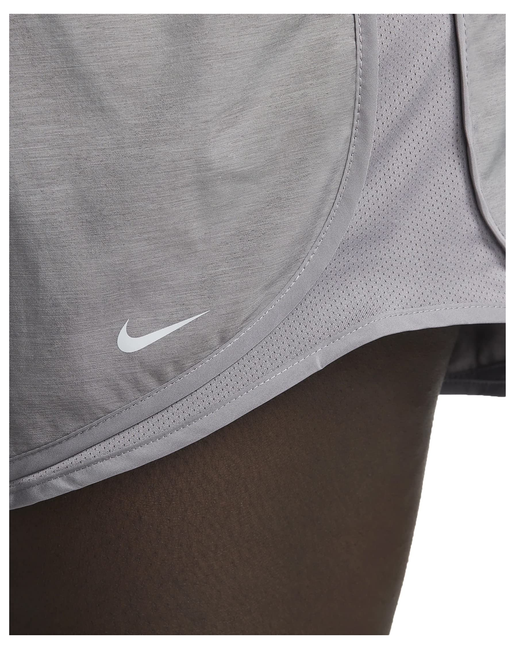 Nike Women's Plus Size Pull-On Tempo Shorts (Heather Grey, 3X