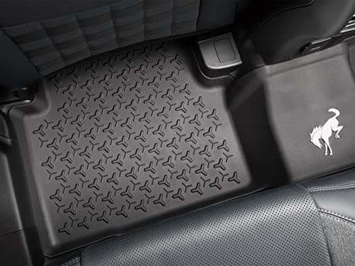 OEM Front ,Rear, & Cargo 5pc Black Rubber Floor Mat Liners for 2021-2022 Bronco Sport w/ Full Size Spare Tire