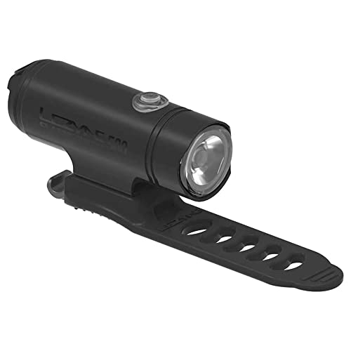 Lezyne Classic Drive 500 Bicycle Front Light, 500 Lumens, USB Rechargeable, Road, Mountain, Gravel Bike, Matte Black