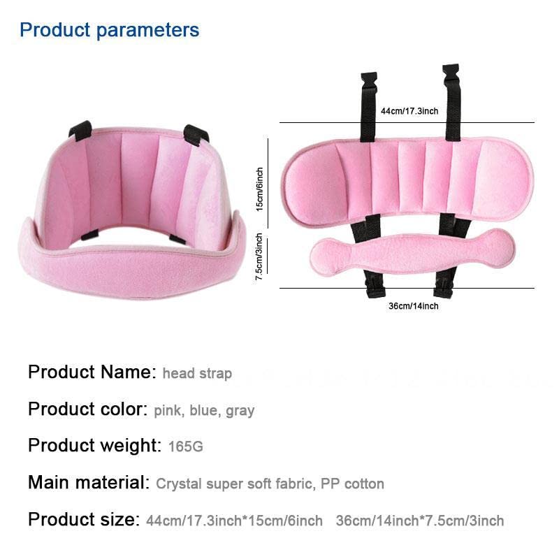 SWEETOP Child Head Support for Car Seats – Safe, Comfortable Head & Neck Pillow Support Solution for Front Facing Car Seats and High Back Boosters – Baby & Kids Travel Accessories