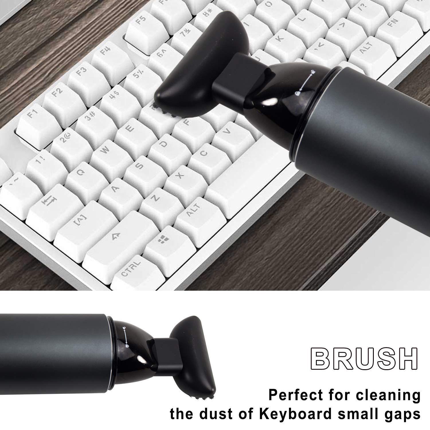 LifeBasis Vacuum Cleaner, Car Handheld Vacuum, USB Rechargeable Portable Mini Vacuum for Clean Car, Keyboard, Office Desk, Computer