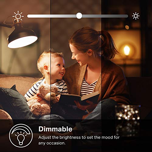 Kasa Smart Wi-Fi LED Bulb, Filament A19 E26 Smart Light Bulb, Soft White 2700K, Dimmable, No Hub Required, Compatible with Alexa & Google Assistant, Antique Vintage Style (KL50),7 watts