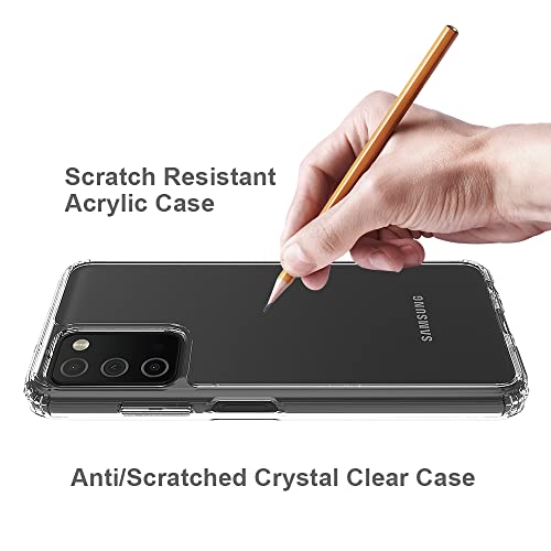 Sucnakp for Galaxy A03S Case Samsung A03S Case Premium Clear Back Panel + TPU Bumper Cover for Samsung Galaxy A03S US Version(YKL Clear)