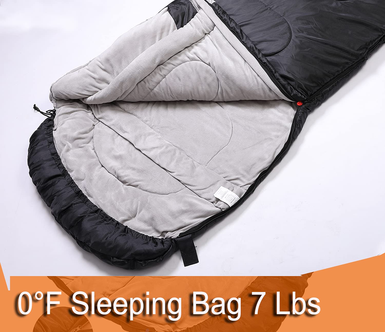 Londtren Large 0 Degree Sleeping Bags for Adults Cold Weather Sleeping Bag Camping Winter Below Zero 20 15 Flannel Big and Tall XXL