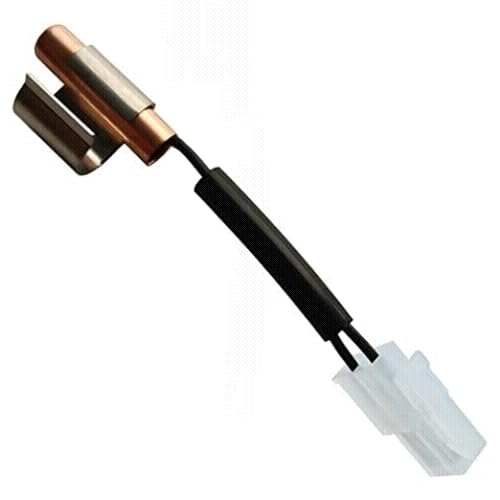 W10383615 Refrigerator Thermistor with Clip Fits for Whirlpool Refrigerator Replaces AP6020675 WPW10383615VP, PS11753994 2118226