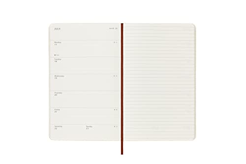 Moleskine Limited Edition Alice In Wonderland 12 Month 2023 Weekly Planner, Hard Cover, Large (5" x 8.25"), Alice