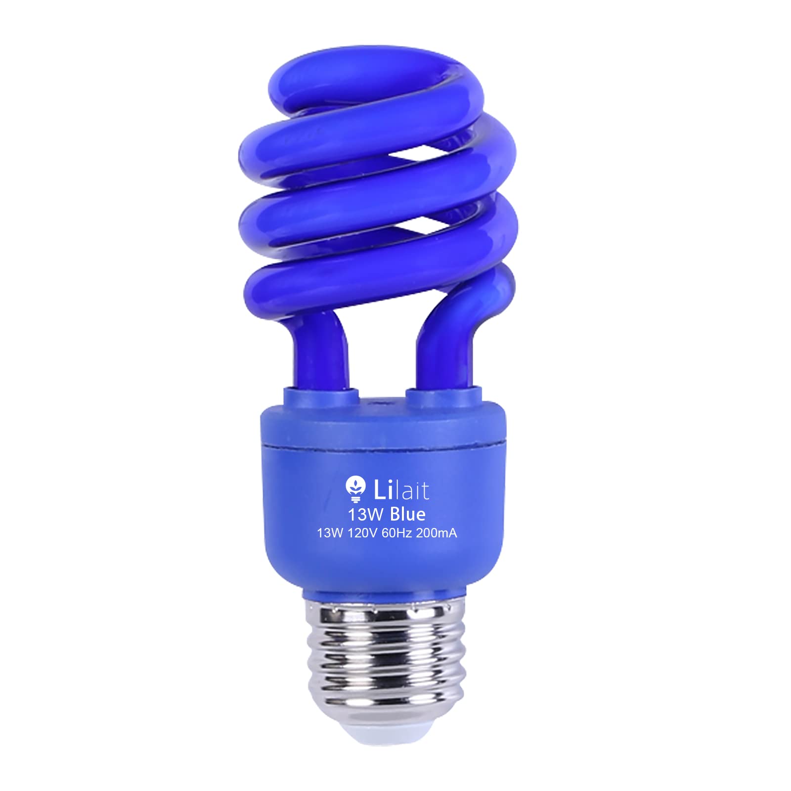 LILAIT CFL 13 Watt Light Bulbs CETL Approved E26 Base 120V Party Light for Indoor and Outdoor (Blue)