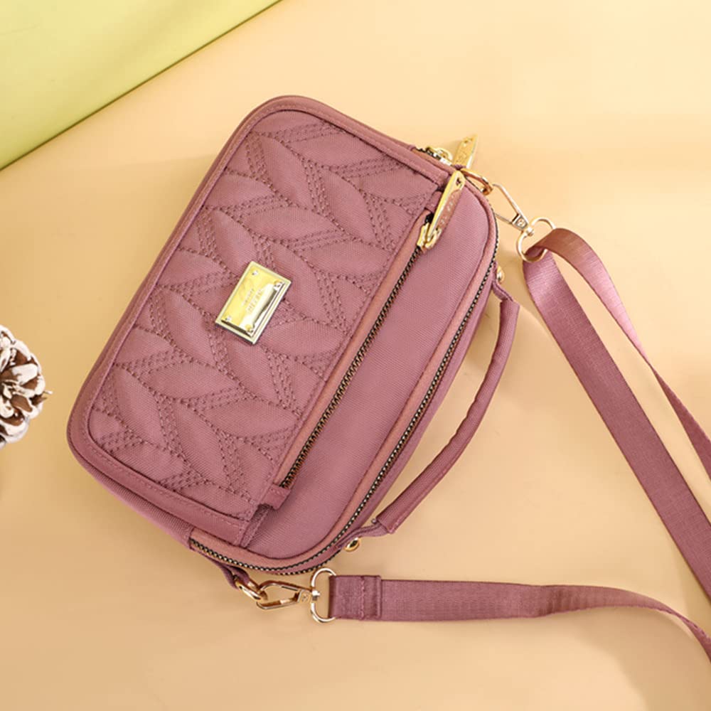 Nanwansu Small Crossbody Purse for Women Cellphone Wallet Mini Shoulder Bag Purple