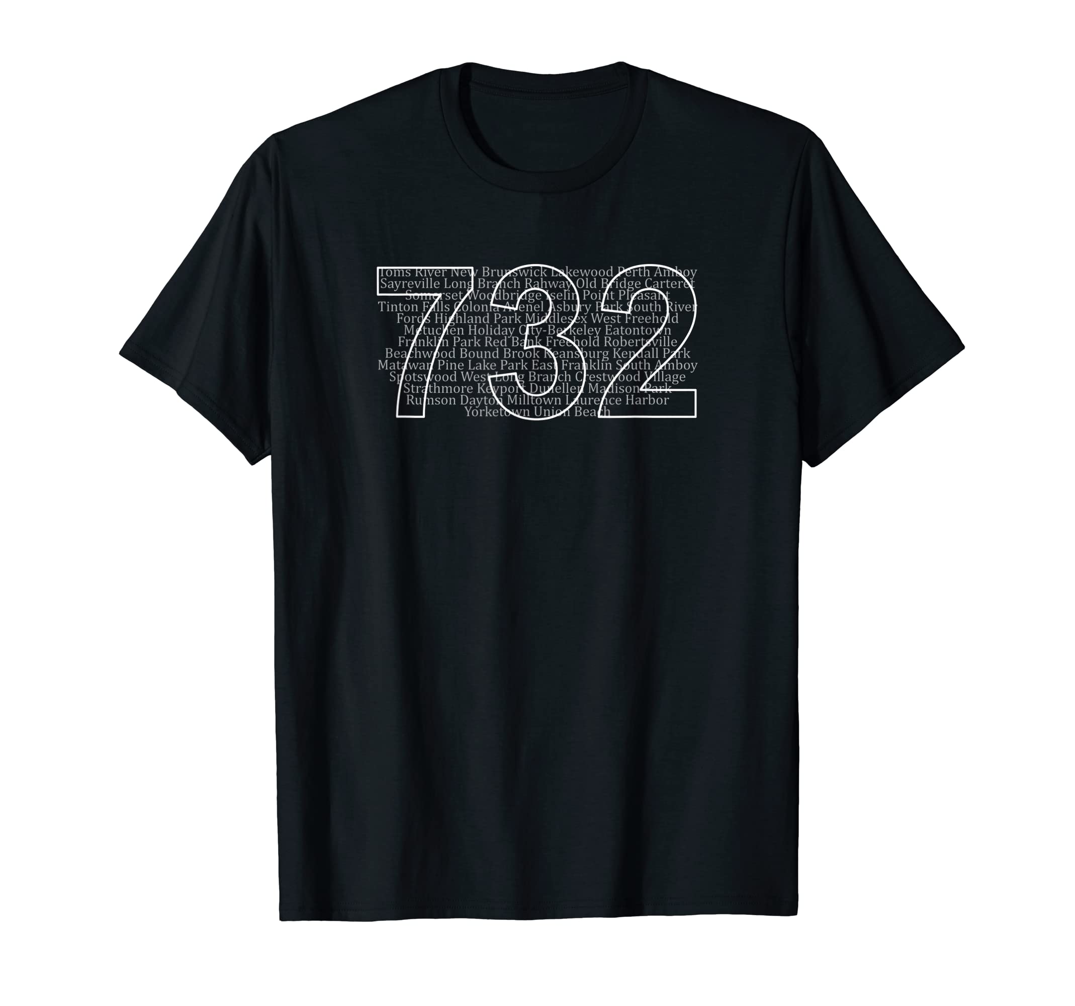 Often Imitated Never Duplicated - Area Code 732 Cities T-Shirt