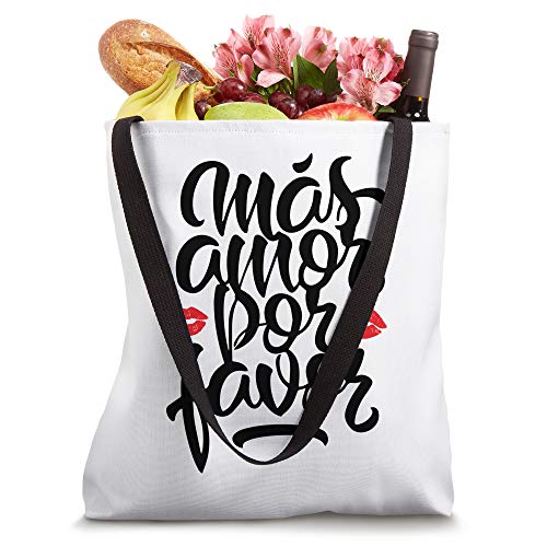 Mas Amor por Favor for Women Hispanic Spanish Latina Love Tote Bag