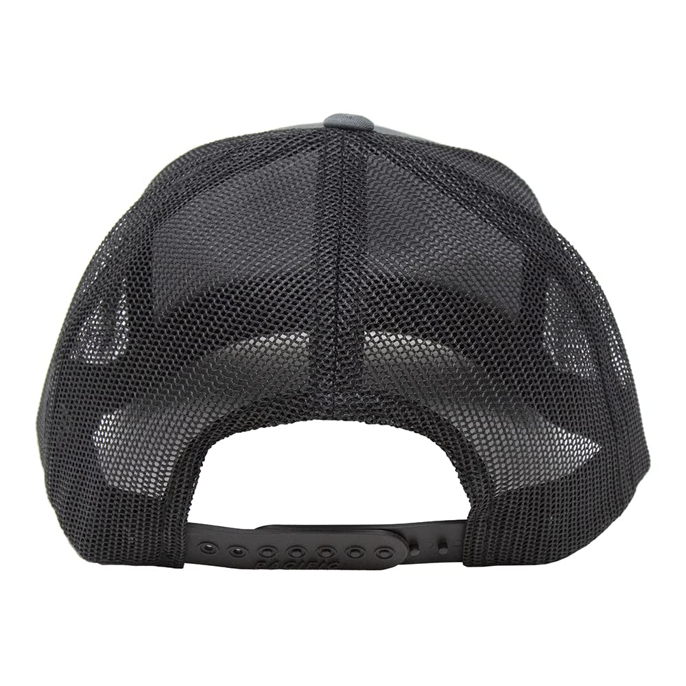 Oil Field Men's Hats Sniper Pig America Flag Rubber Patch Mesh Back Ball Cap Charcoal One Size