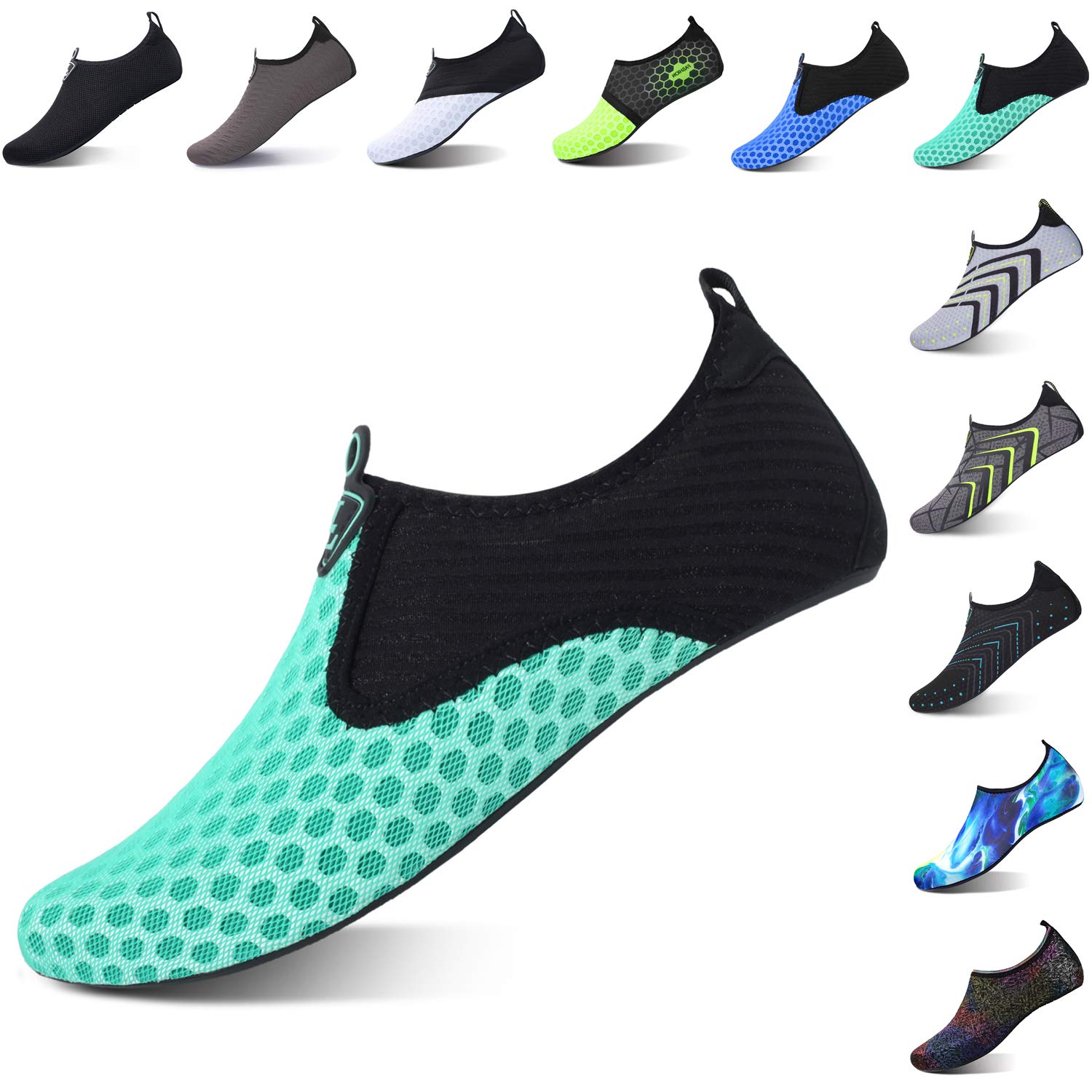 L-RUN Womens Water Sports Shoes Outdoor Dot_Blue L(W:8.5-9.5,M:7-7.5)=EU39-40