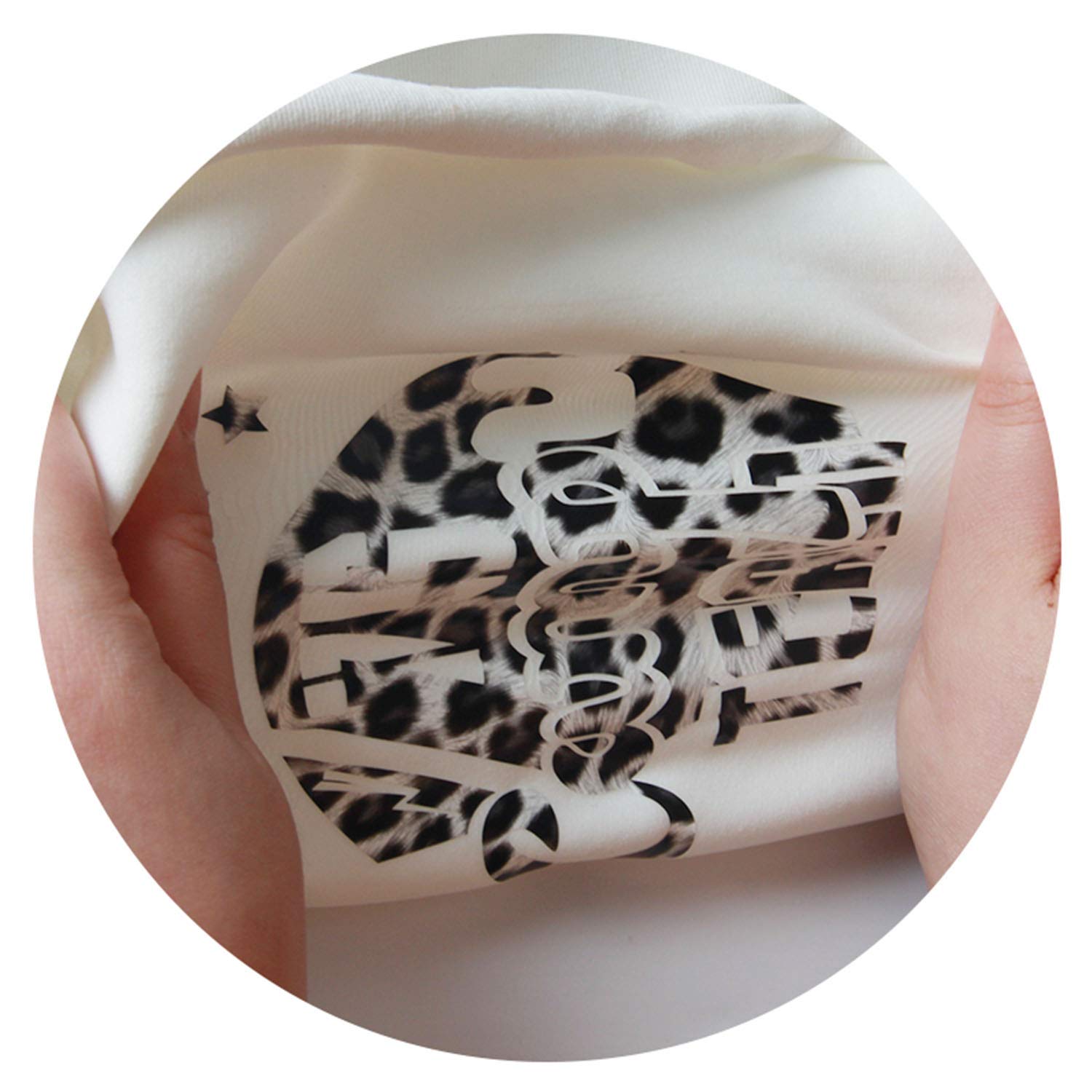 KINGSOW Pattern Heat Transfer Vinyl : 5 Pack 12x10 Inch Cheetah HTV Leopard Animal Print Buffalo Plaid Iron on Vinyl Bundle Sheets T-Shirts Craft Design for Cricut Silhouette Cutter Machine