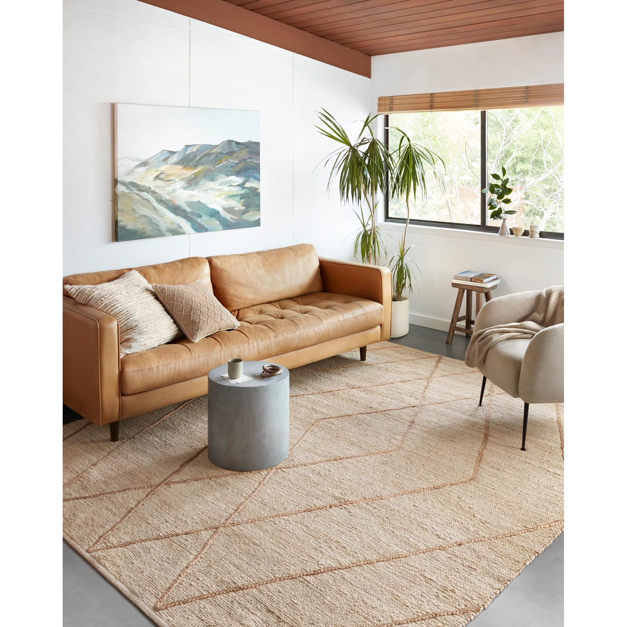 Loloi II Bodhi Ivory/Natural 2'-0" x 5'-0" Accent Rug