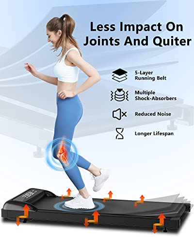 Walking Pad Under Desk Treadmill,Portable 2 in 1 Desk Treadmill for Home,Quiet Mini Walking Pad for Work from Home with Remote Control(ππ’ππππ’π¦π πππ«π«ππ§ππ²)