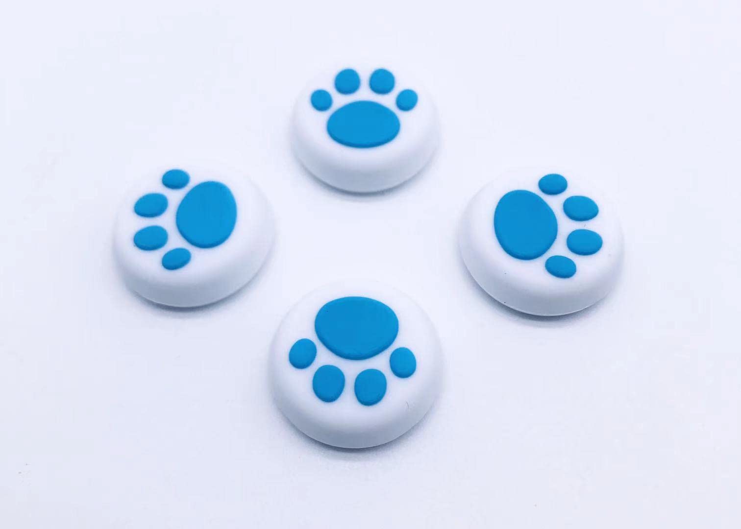 Set of 4 Analog Stick Joystick Controller Performance Thumb Grip Compatible with PS5, PS4, Xbox One, Xbox Series X/S Compatible with Switch Pro - (Blue)