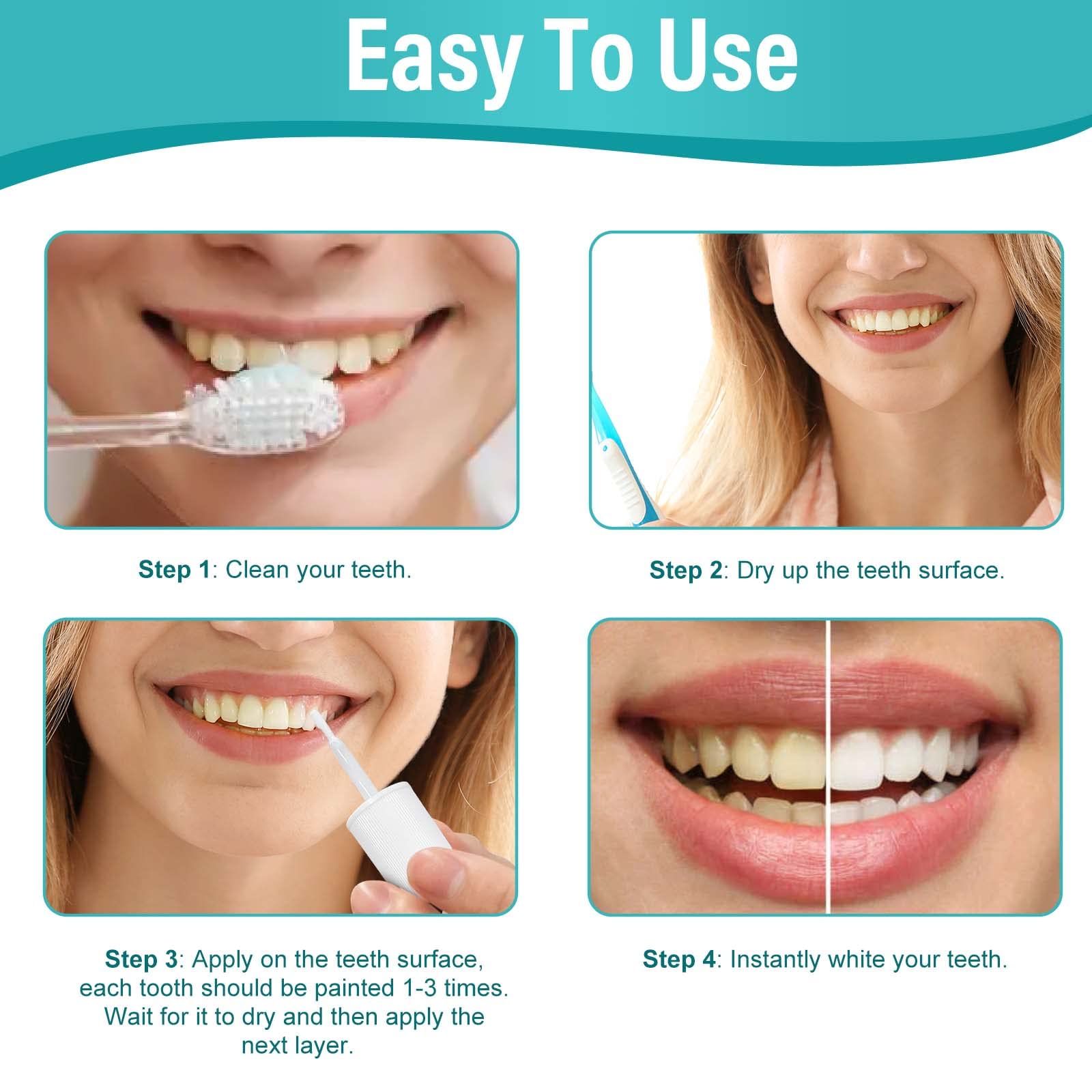 Tooth-Paint Teeth-Whitening-Paint Tooth-Polish-Instant-Uptight-White for-All-Types-of-Teeth 1PCS