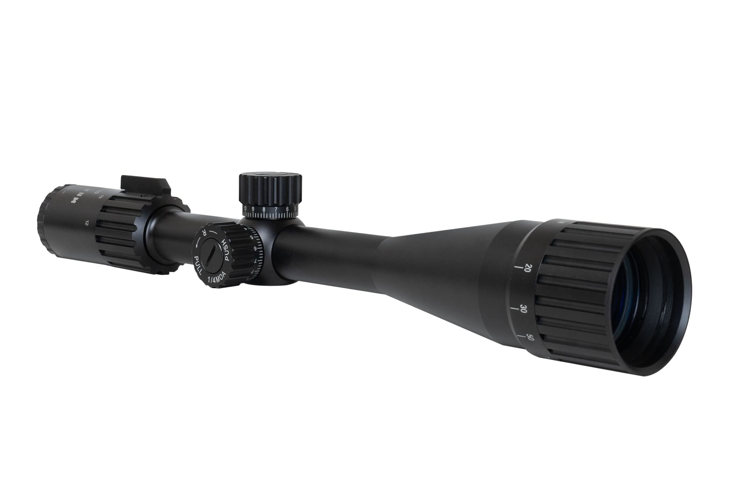 Monstrum Scope Mount Compatible with Savage Axis Rifles | Low Profile | 1 Inch Diameter | 4-12x44 Rifle Scope with Adjustable Objective | Bundle