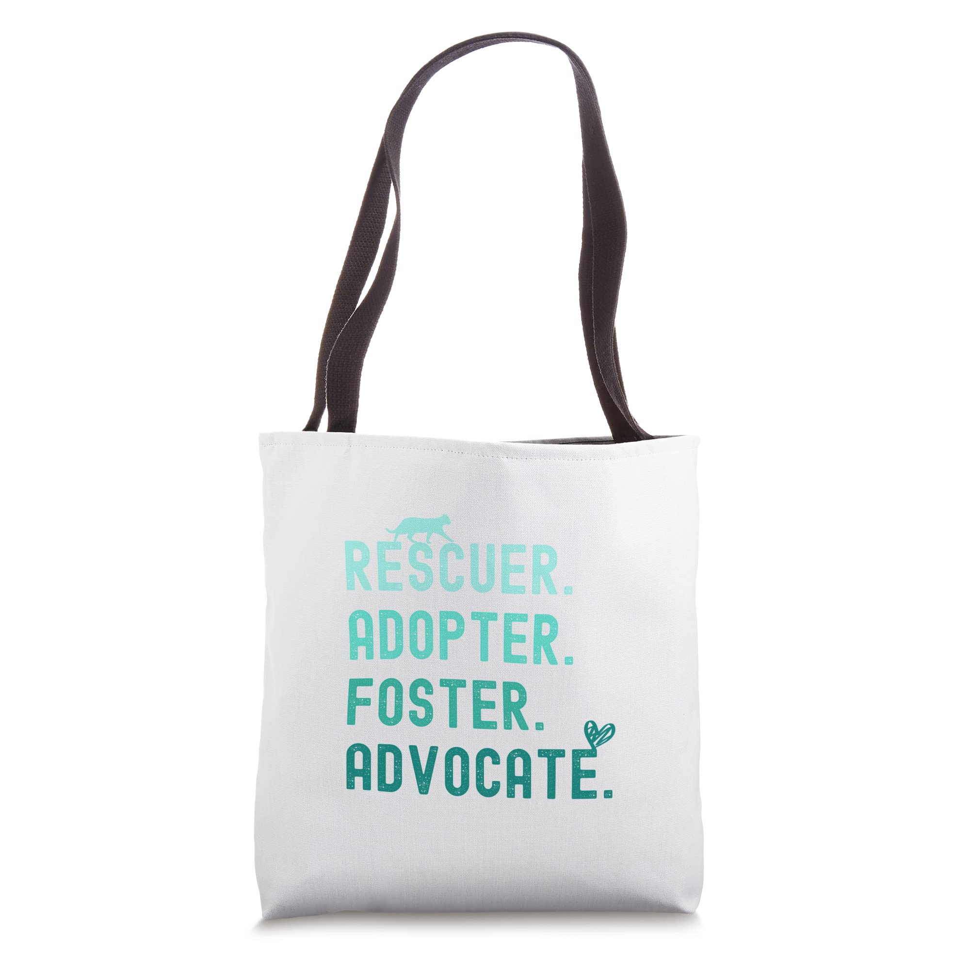 Rescuer Adopter Foster Advocate Cat Heart Tote Bag