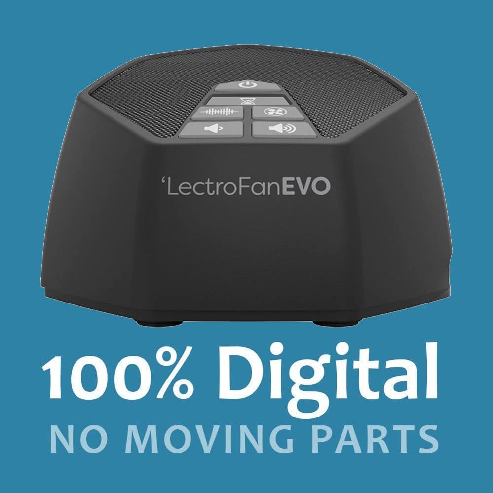 LectroFan EVO Guaranteed Non-Looping Sleep Sound Machine with 22 Unique Fan Sounds, White Noise Variations, and Ocean Sounds, with Sleep Timer