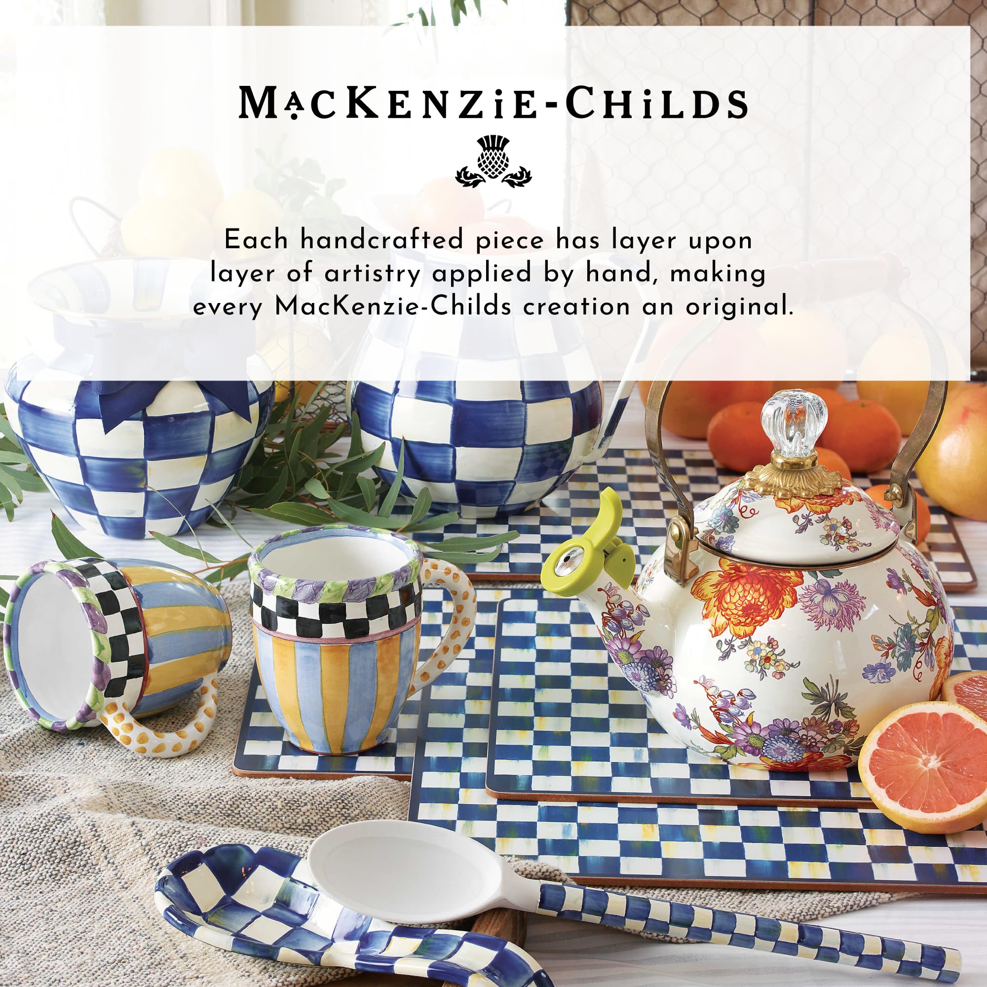 MACKENZIE-CHILDS My Mug, Decorative Ceramic Coffee Cup with Handle, J