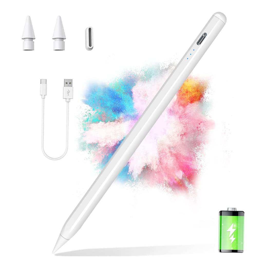 Stylus Pen Compatible with Apple iPad. Palm Rejection, Tilting Detection, Magnetic Adsorption for APESU Digital Pencil Compatible with iPad Pro ,iPad Gen,iPad Mini,iPad Air,2018 and Later Model.