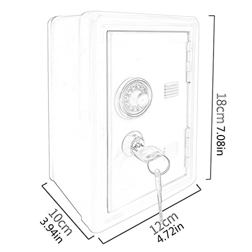 RORUN Small Safe Safe Organizer Iron Table Decoration Box Coin Piggy Bank Metal Mini Cabinet Money Storage Box Storage Box