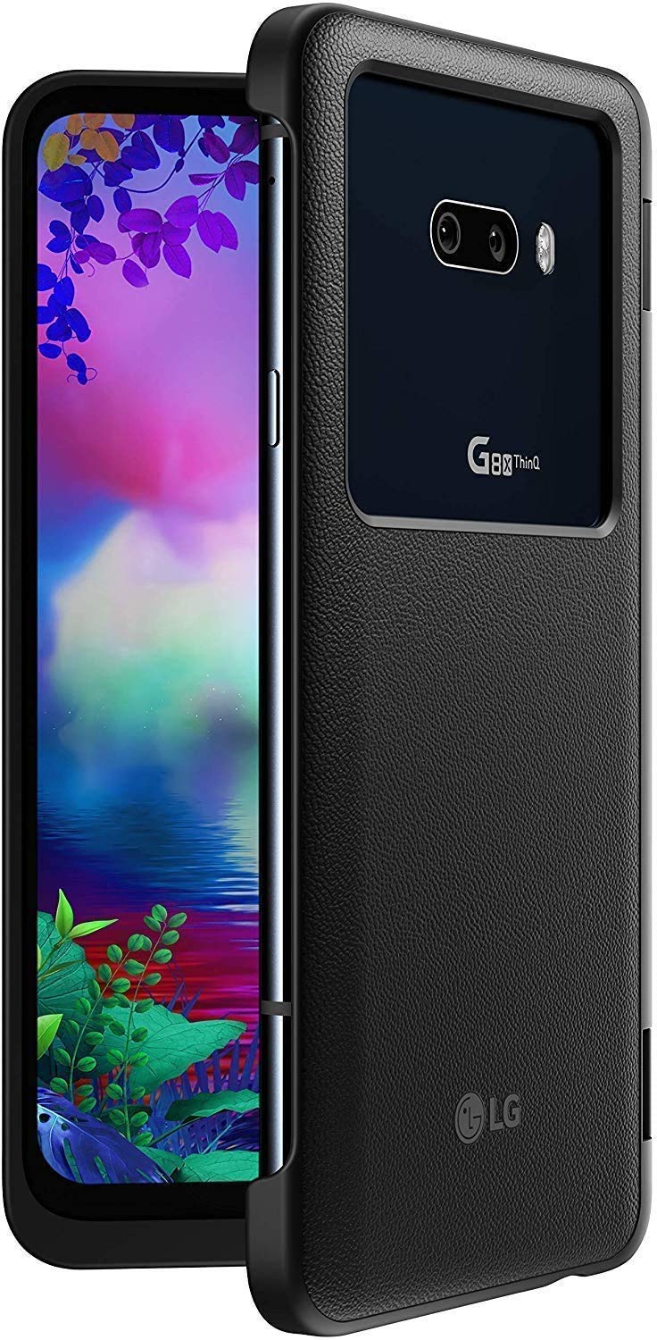 LG G8X Thinq Dual Screen Smartphone – 128 GB – Aurora Black - GSM Unlocked - International Version