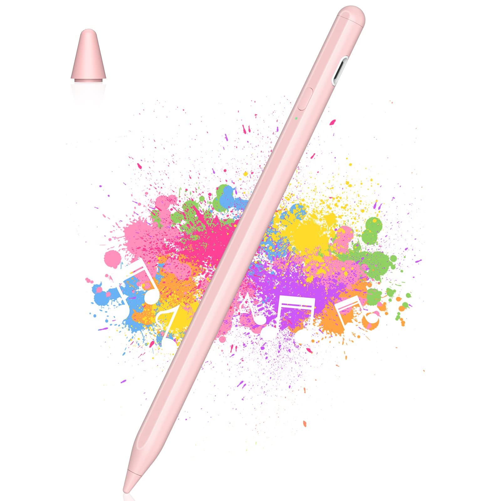Stylus Pens for Touch Screens, Rechargeable Universal Stylus Pen for iPad, iPhone, Android, Microsoft Tablets and Other Capacitive Touch Screens