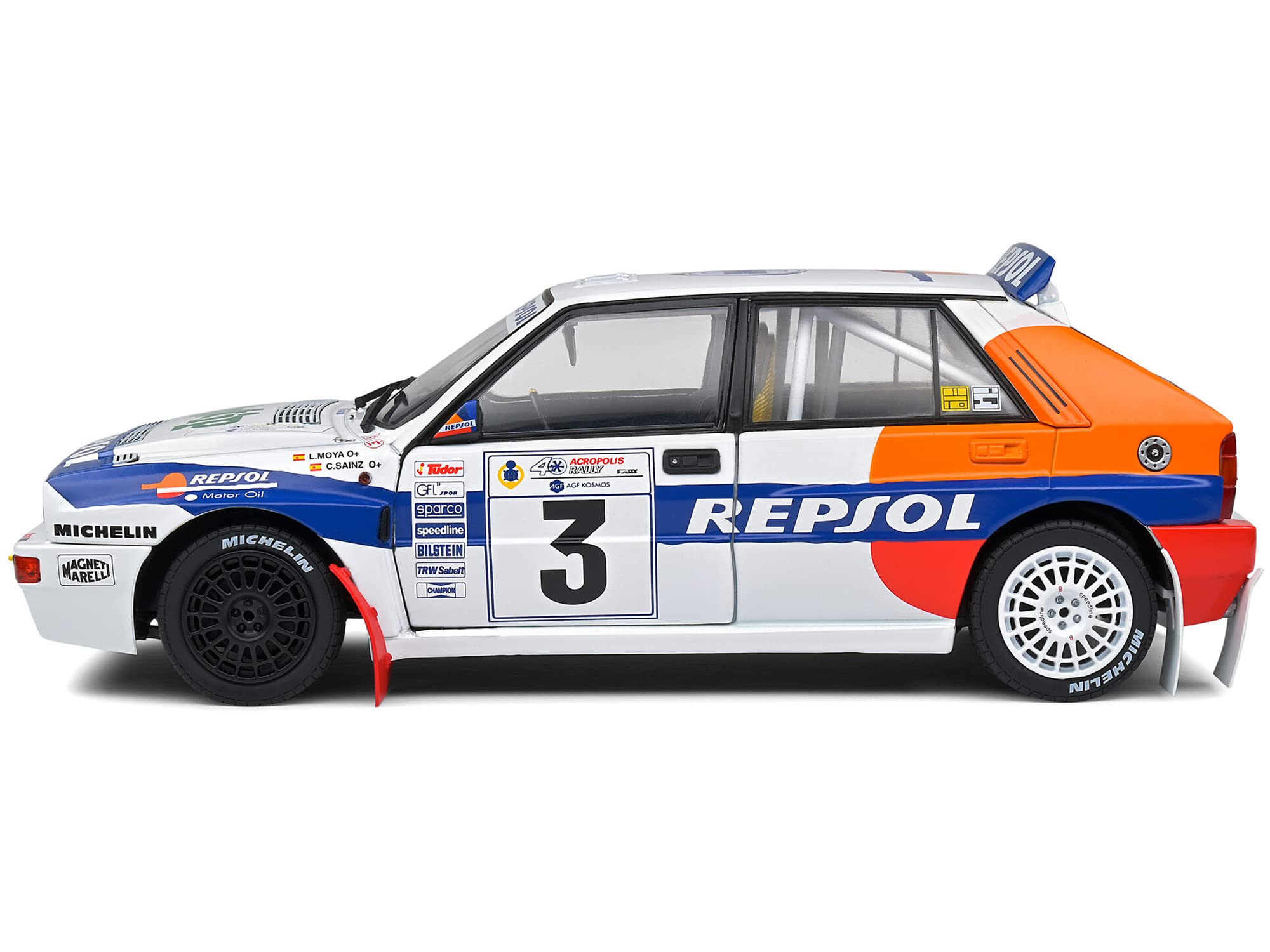 Lancia Delta HF Integrale #3 "Acropolis Rally (1993) "Competition Series 1/18 Diecast Model Car by Solido S1807802