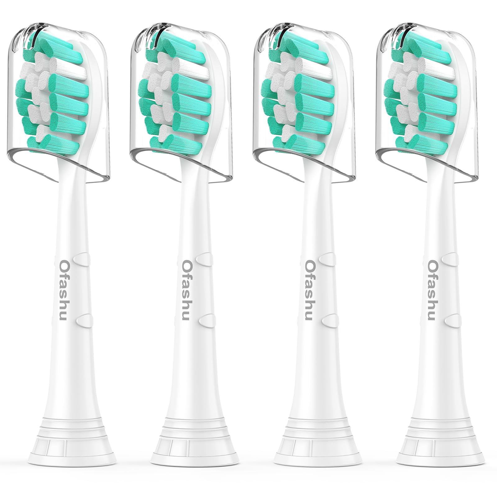 Toothbrush Replacement Heads for Philips Sonicare: Ofashu Electric Brush Head Compatible with DiamondClean Protectiveclean 2 Series C1 C2 W G2 4100 5100, White, 8 Packs